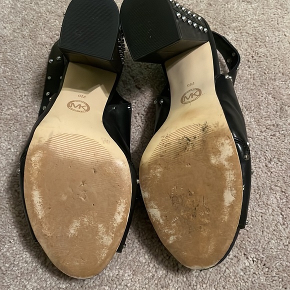 Michael Kors | Shoes | Michael Kors Studded Block Heel Sandals | Poshmark